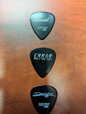 The Warning Error Tour 2023 Guitar Pick Set of 3 Dany And Alejandra ...