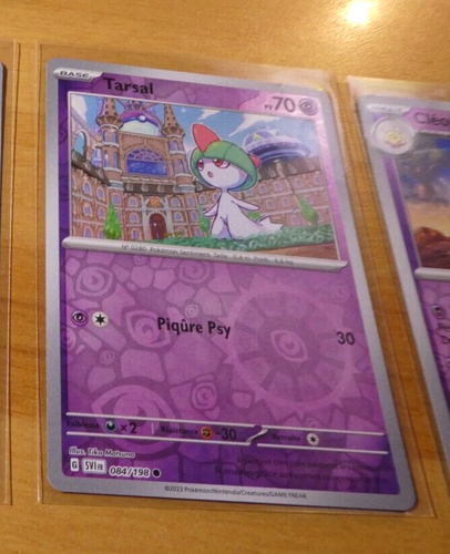 POKEMON ECARLAT ET VIOLET FRANCAISE CARD REVERSE HOLO CARTE TARSAL 084/ ...