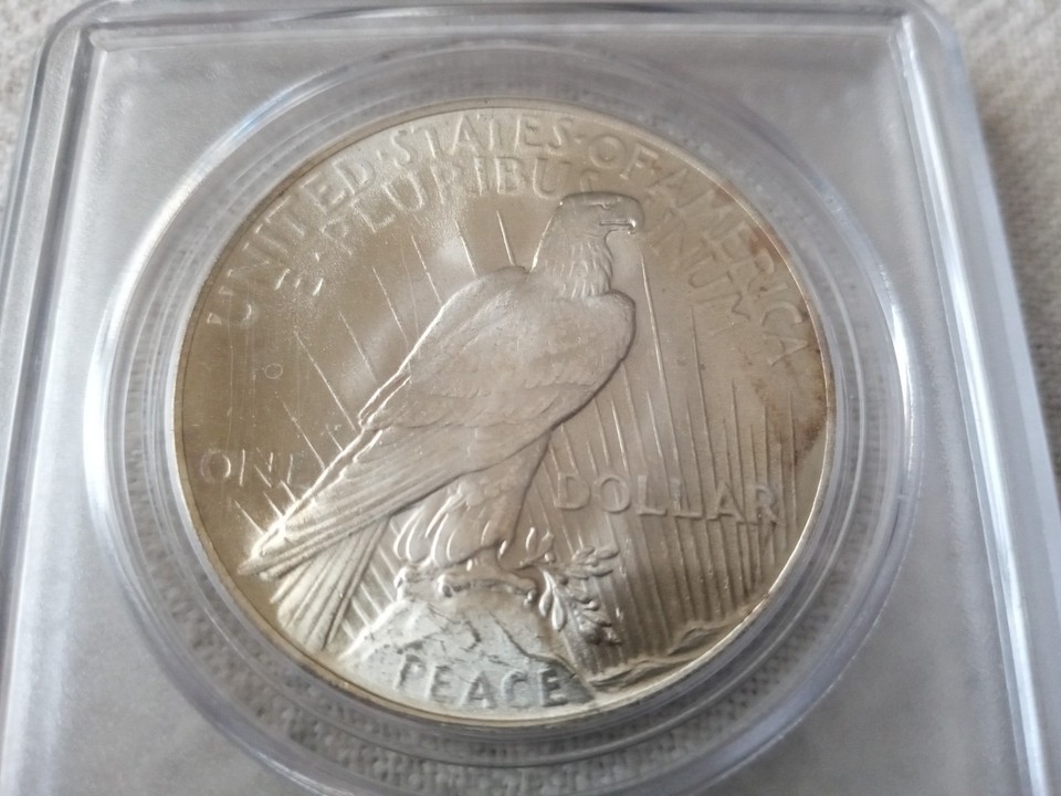 1922 Peace Silver Dollar, ONE OUNCE SILVER COIN, Grade MS 63 by PCGS | eBay