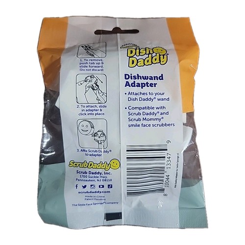 🔥Scrub Daddy Dish Daddy Dishwand Adapter- Attaches Smile Face Sponge to ...