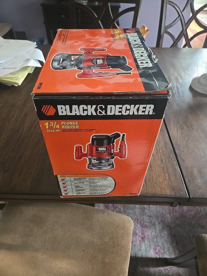 Black & Decker 1/4in RP200 1-3/4-Horsepower Plunge Router Brand New | eBay