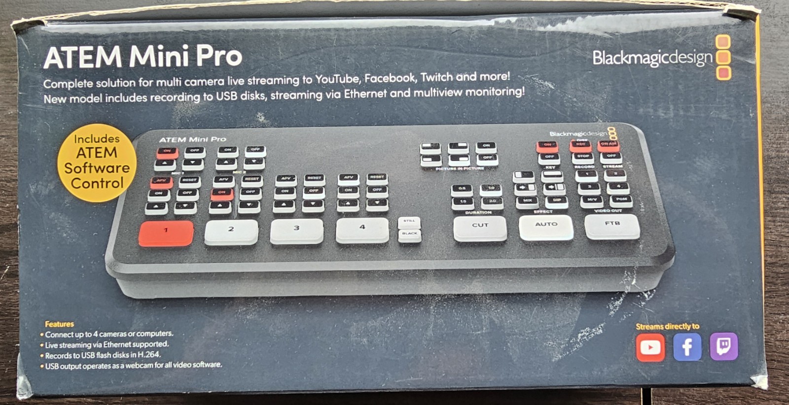 Blackmagic Design ATEM Mini Pro HDMI Live Stream Video Switcher | eBay
