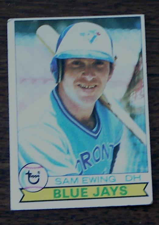 Sam Ewing, Blue Jays, 1979 #521 Topps Baseball Card - GDC - GREAT OLD ...