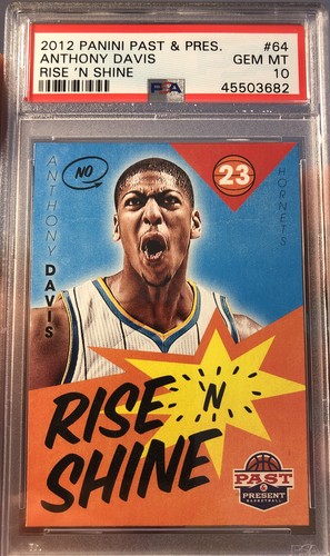 2012-13 Panini Past & Present Anthony Davis Rookie 10 Gem Mint Low Pop ...