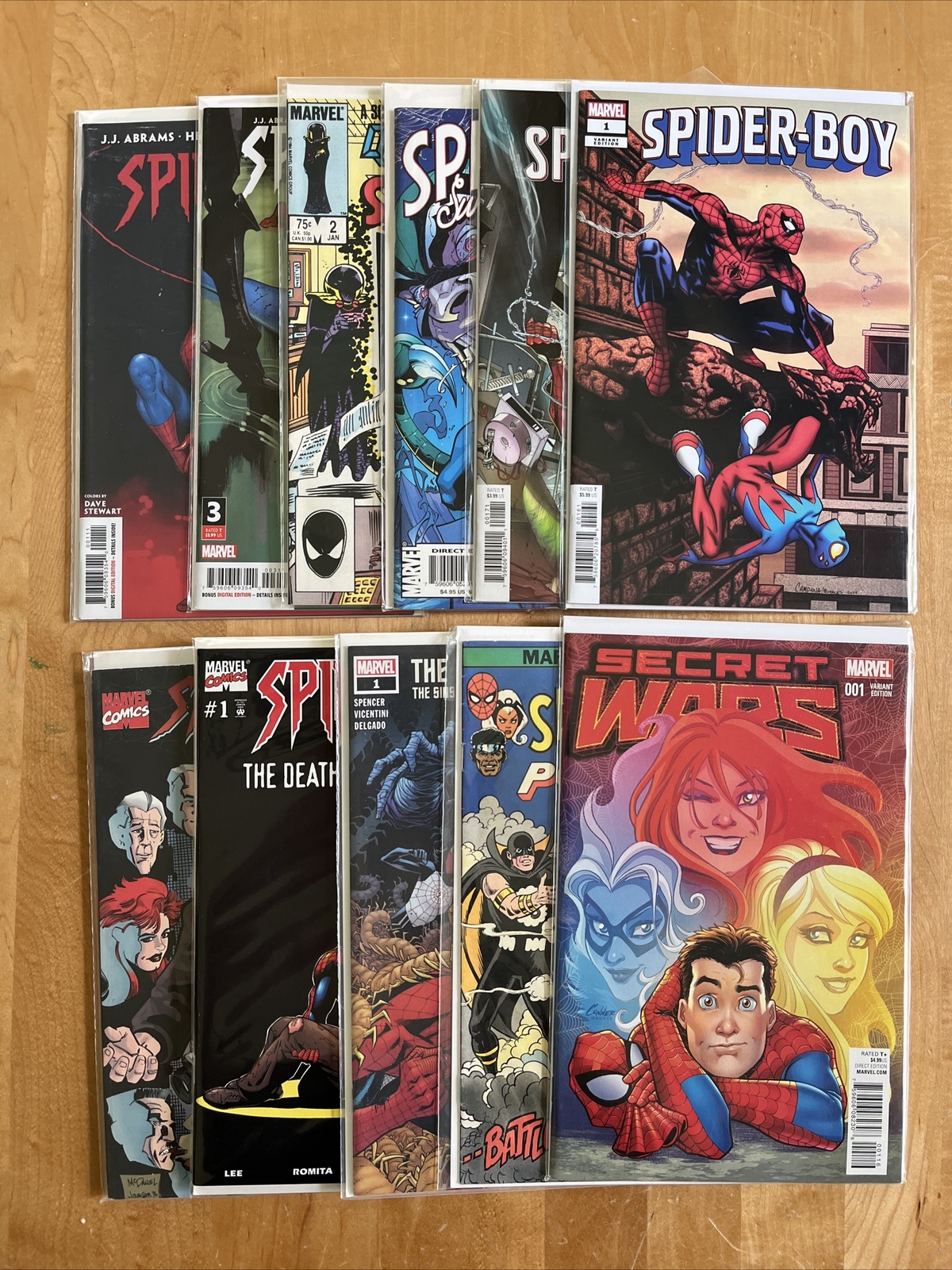 11 AMAZING SPIDER-MAN #1 COMICS - NM LOT - UNMASKED JJ ABRAMS SPIDER ...