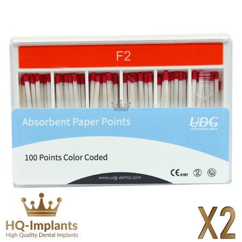 Q2 UDG Absorbent Cotton Paper Points For Protaper Dental Cone-Shaped ...