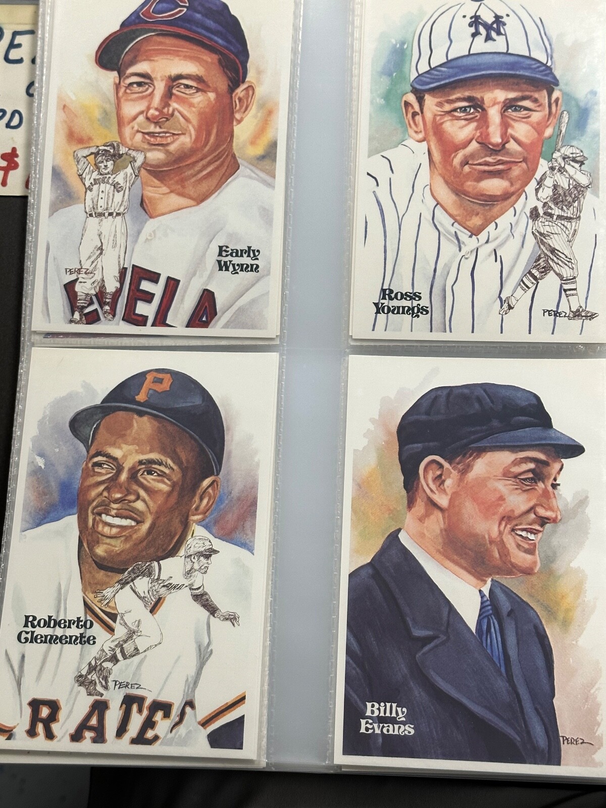 1980-2001 PEREZ STEELE BASEBALL HALL OF FAME POSTCARD SET 1-211 (Series ...