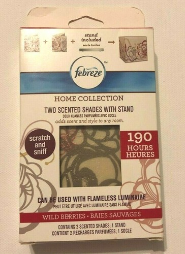 New Febreze Home Collection Two Scented Shades With Stand Wild Berries ...