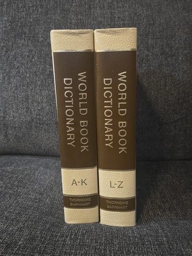 The World Book Encyclopedia Dictionary Complete 2 Volume Set 1974 ...