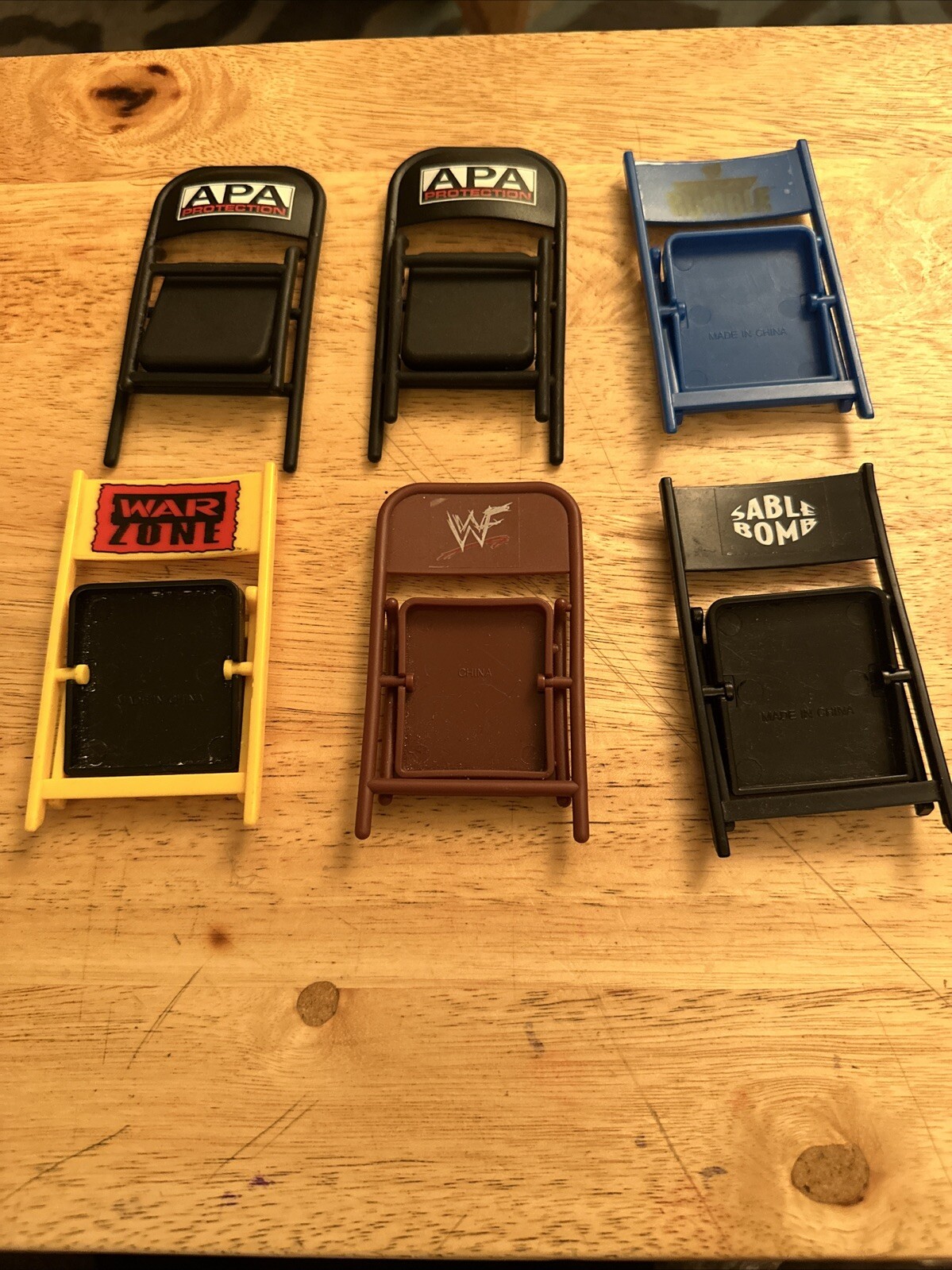 WWF WWE Chair Accessory Lot- Wrestling! APA Set! Royal Rumble, War Zone ...