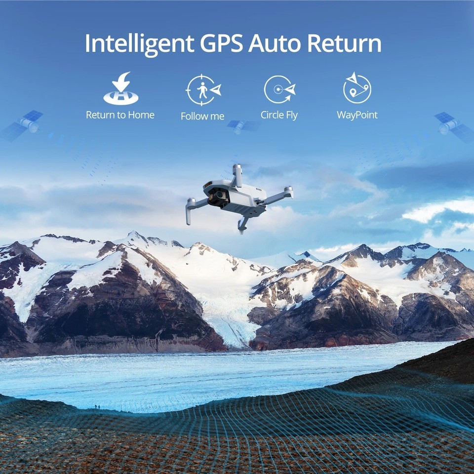 Used Potensic ATOM 3-Axis Gimbal GPS Drone Fly More Combo 4K Camera ...