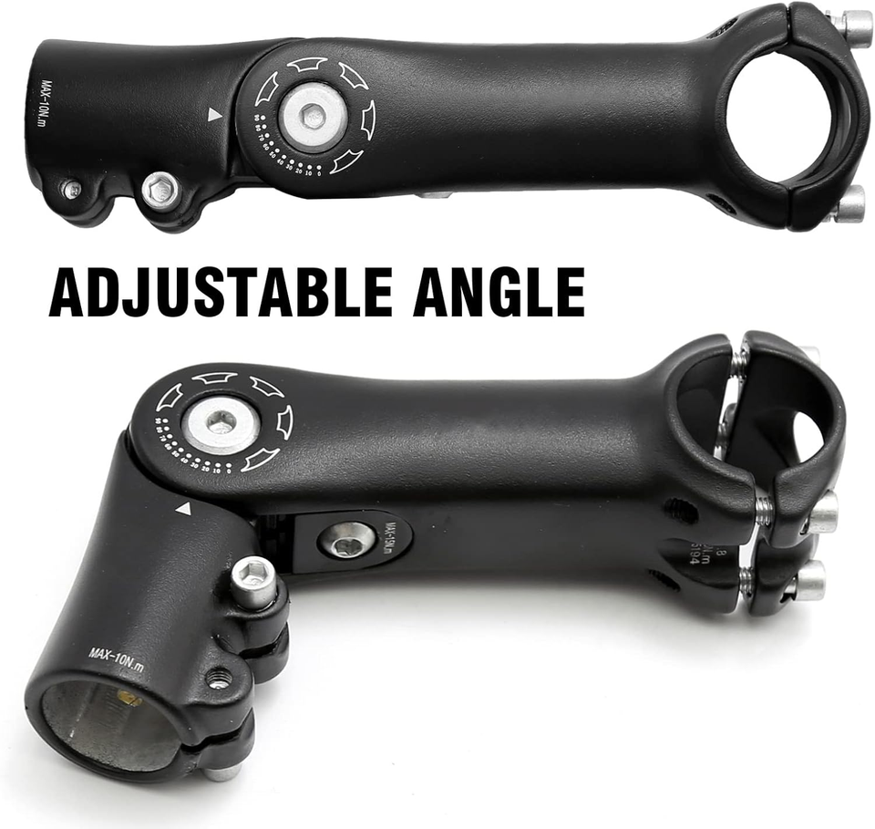 28.6Mm X 31.8Mm Adjustable Bicycle Handlebar Stem, 90Mm/110Mm, 0-90 ...