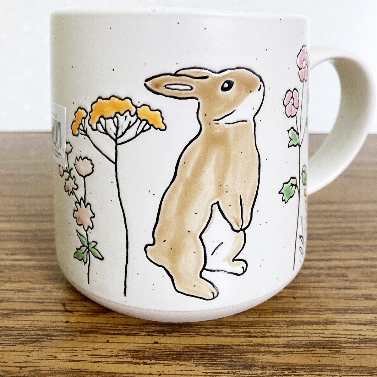Bunny Rabbit Coffee Mug Large 17 oz Hand Painted Spring Easter Eli ...