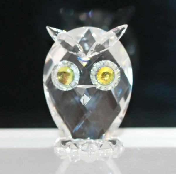 Swarovski Clear Crystal Animal Figurine - Owl 2cm Small for sale online ...
