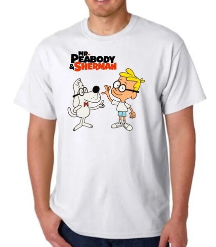 PEABODY & SHERMAN T-SHIRT JAY WARD BULLWINKLE ROCKY HANNA BARBERA ...