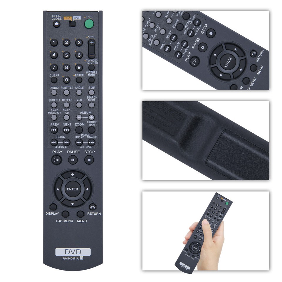 RMT-D171A Remote Control For Sony CD DVD Player DVP-F25 DVP-NC610 DVP ...