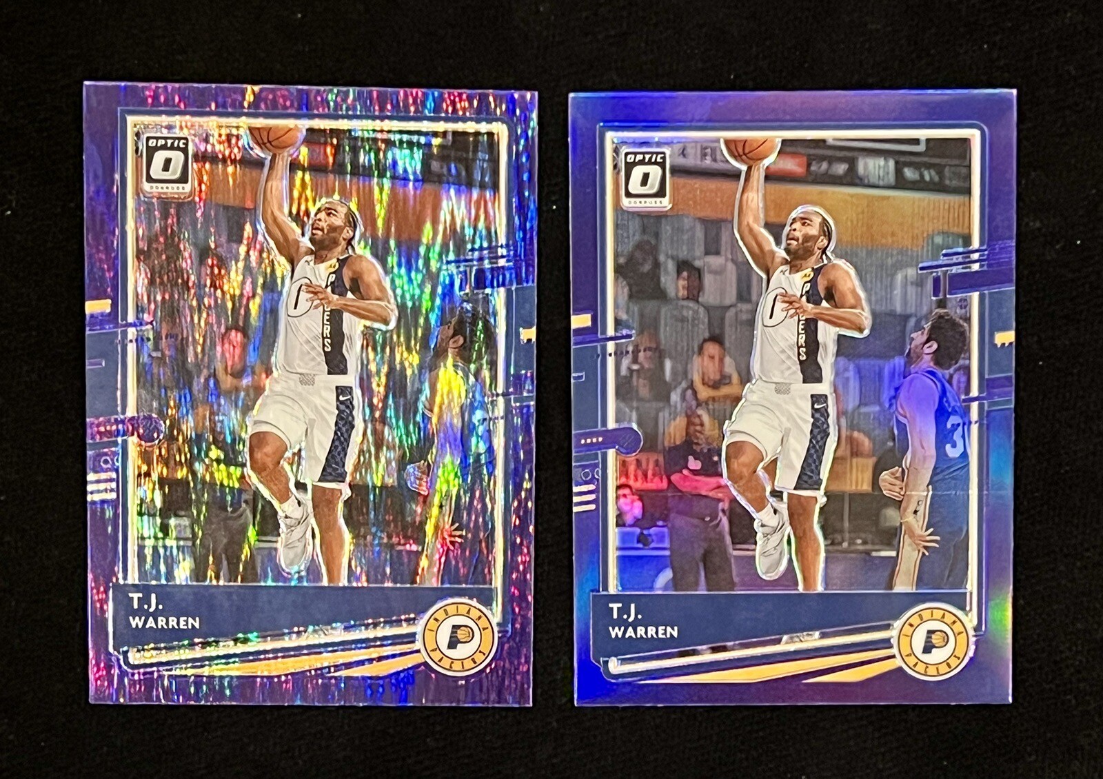 2020 LOT OF 2 T.J. Warren Purple Shock & Purple Prizm Indiana Pacers | eBay