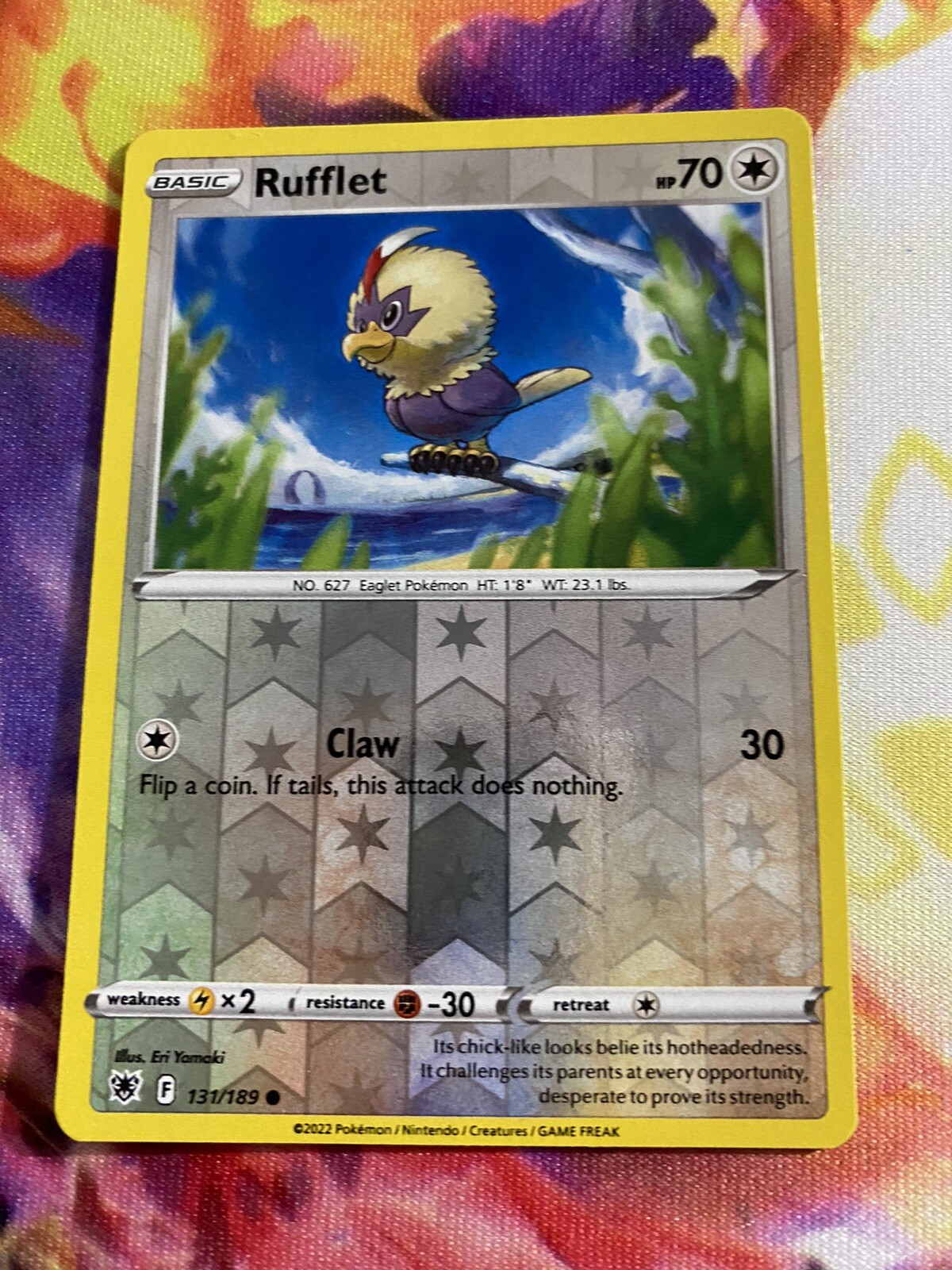 Pokemon TCG Rufflet 131/189 Astral Radiance Reverse Holo Rare Card | eBay