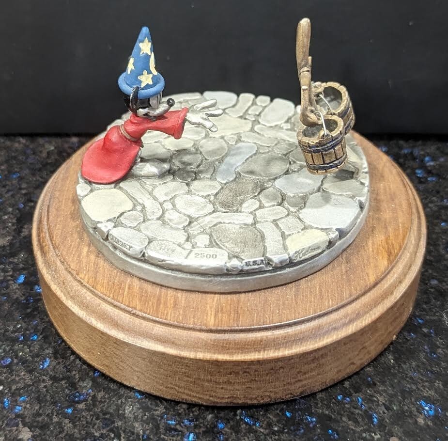 Hudson Pewter - Walt Disney’s Fantasia The Incantation Mickey Mouse Mop ...