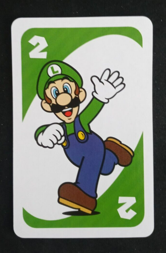 2016 Mattel Super Mario Uno Card Green Luigi #2 | eBay