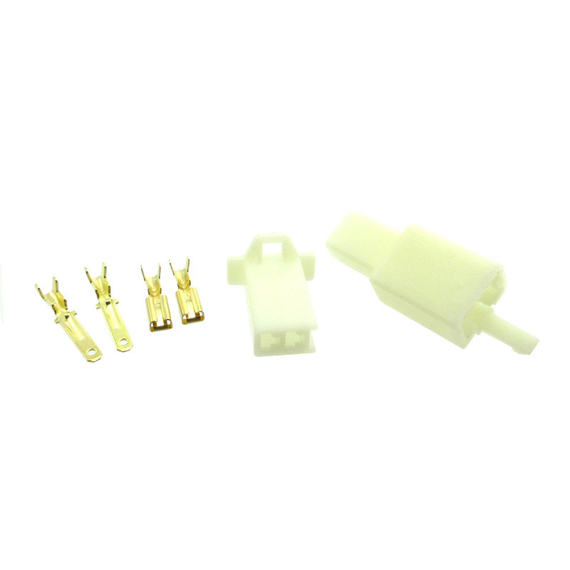 10x ATV Scooter 2 Pins Electrical Wire Connector Terminal Harness Plug ...