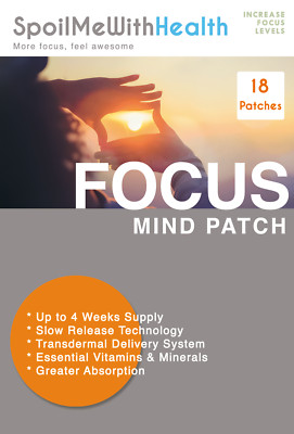 Focus Patches - Helps with focus and ADHD symptoms: 30+ Days Supply ...