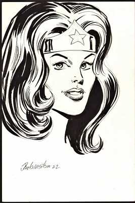JOE RUBINSTEIN SIGNED 2022 WONDER WOMAN ORIGINAL ART-7 X 10! FREE ...