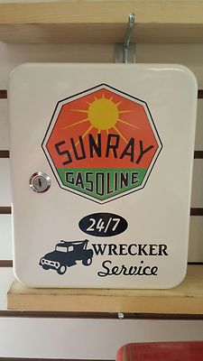 SUN RAY 1950S ERA GAS OIL SERVICE STATION KEY BOX NEW | eBay
