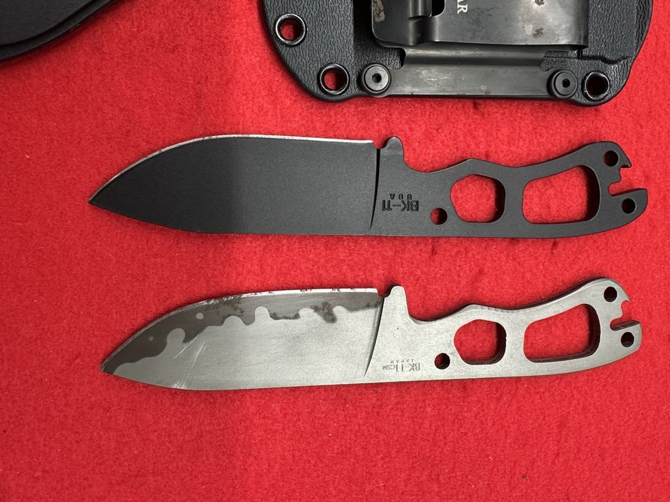 Ka-Bar KaBar Knives BK-11 Neck Knife BK&T Black EDC Fixed Blade With ...
