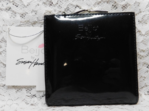 BEIJO IT'S A DEAL Black Bifold Wallet w/ Kisslock Coin Compartment NWT ...