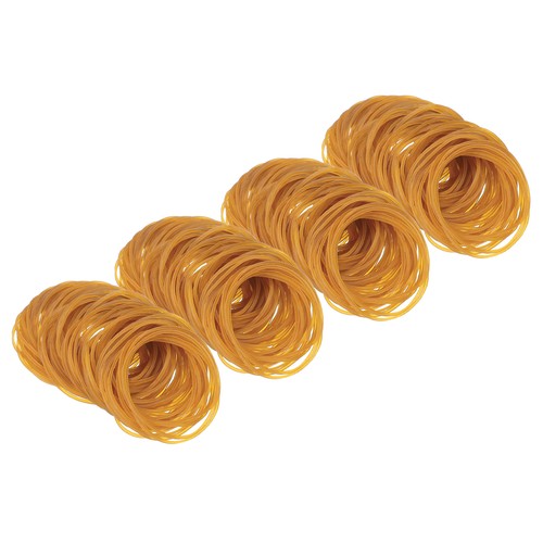 3.5" x 4/57" 500 Pcs Yellow Elastics Rubber Bands for Office File ...