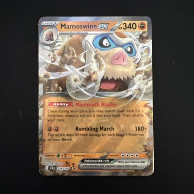 Pokémon TCG Mamoswine ex 079/159 Journey Together NM | eBay