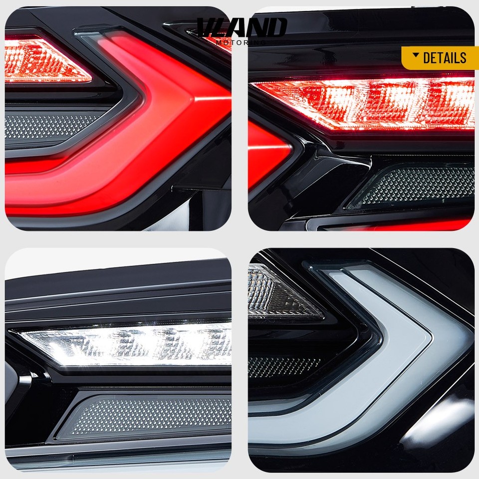 VLAND FULL LED Tail Lights For 2019-2024 Chevy Camaro W/ Sequentia + Animation | eBay