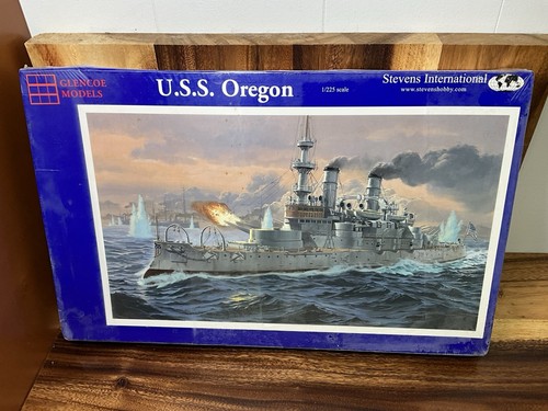 Glencoe Models 08301 USS Oregon Model Ship Kit 1/225 Scale Battleship ...