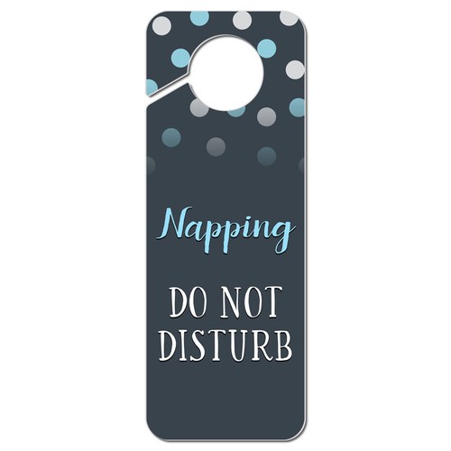 Napping Do Not Disturb Plastic Door Knob Hanger Sign | eBay