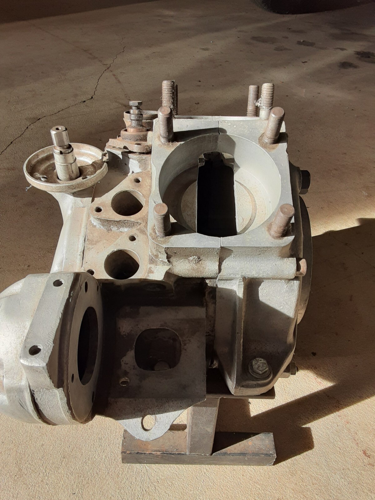 OEM 1938 Harley ULH Engine Case and Cover Matching Belly Numbers ...