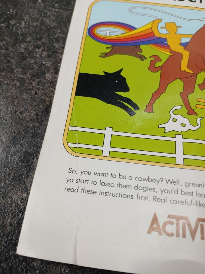 Atari 2600 Activision STAMPEDE Video Game, Manual, & Patch Set Tested ...