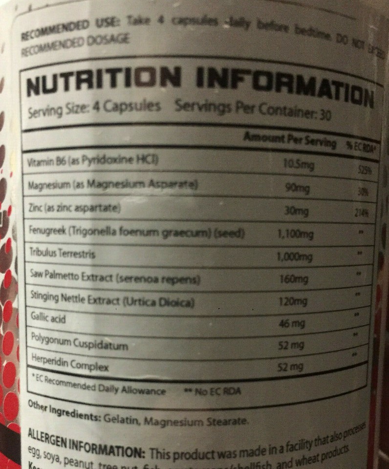 Hyper Strength Hyper Test Testosterone Booster Advanced Formula 120 ...