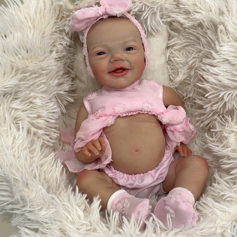 20" Full Body Reborn Baby Girl Doll Newborn Lifelike 3D Skin Hand Draw ...