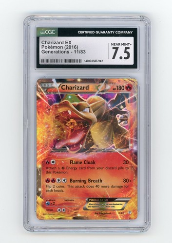 Charizard Pokemon (2016) Generations #11/83 CGC 7.5 NEAR MINT+ | eBay