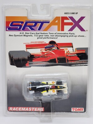 AFX TOMY SRT SHELL FEDEX F1 INDY # 8 SLOT CAR NEW MINT SEALED CARDED ...