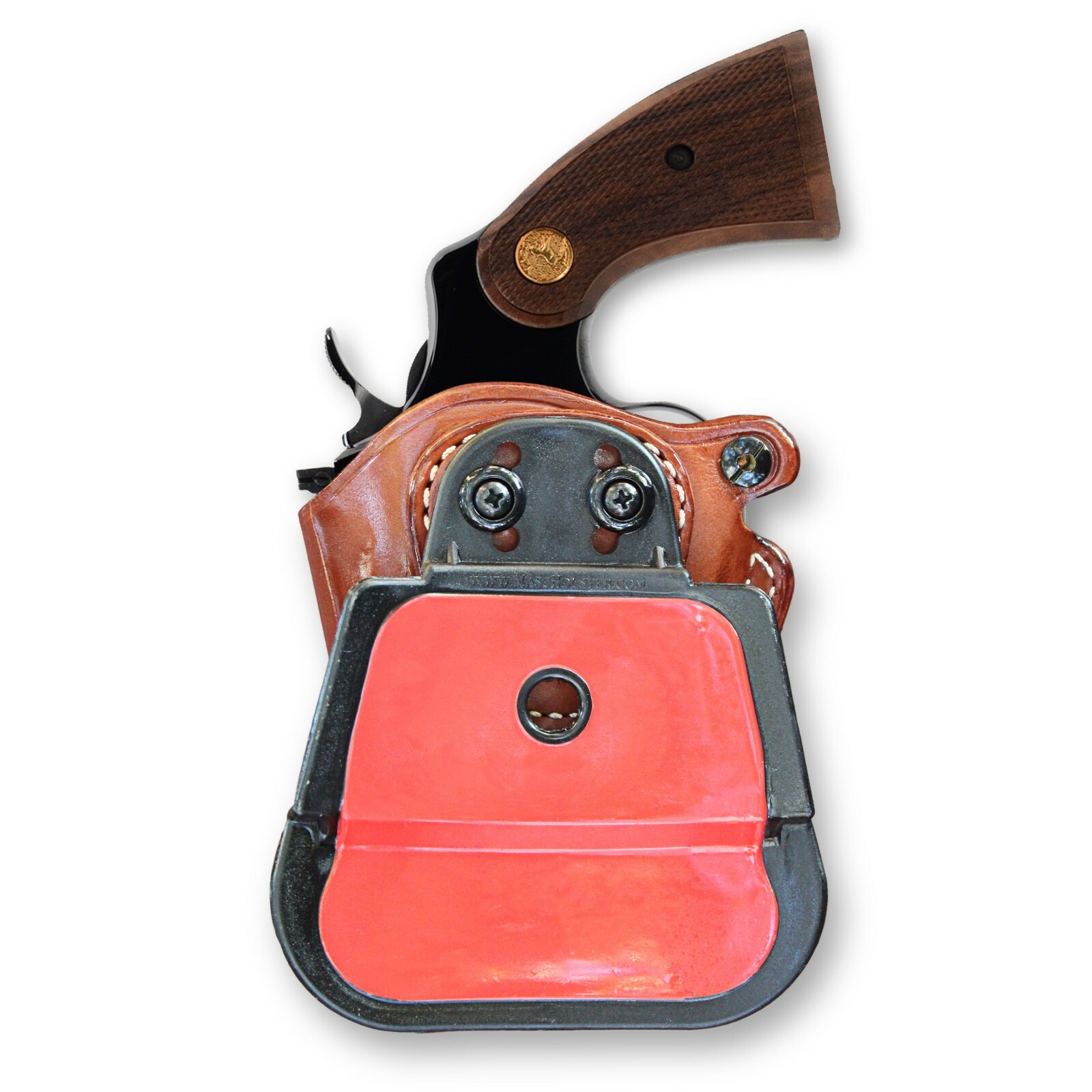 Leather OWB Paddle Holster Fits, Colt Python 357 Magnum 2-1/2" Barrel ...