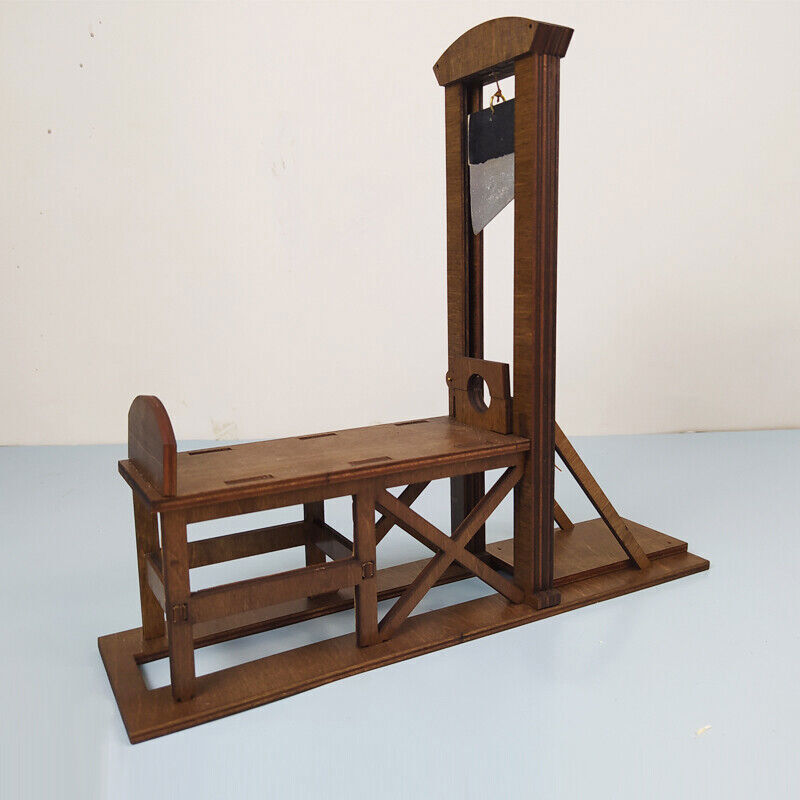 Hot French Louis wood guillotine model props ornaments soldier scene ...