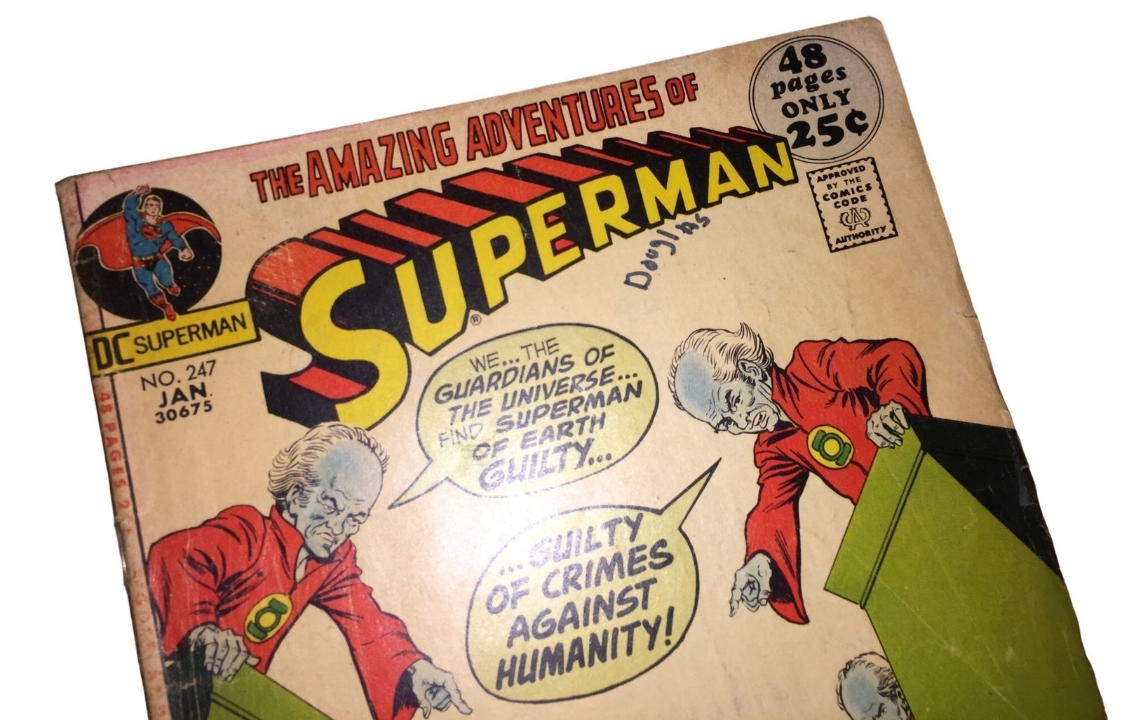 The Amazing Adventures of Superman No. 247 January 1972 - Vintage Comic ...