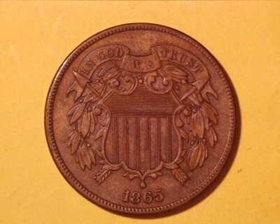 1865 TWO CENT PIECE LARGE AU++ CONDITION~ **215-5 | eBay