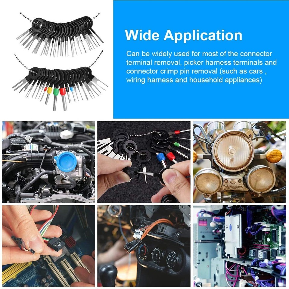 Terminal Removal Ejector Tool Kit Car Harness Cable Wire Pin Repair ...