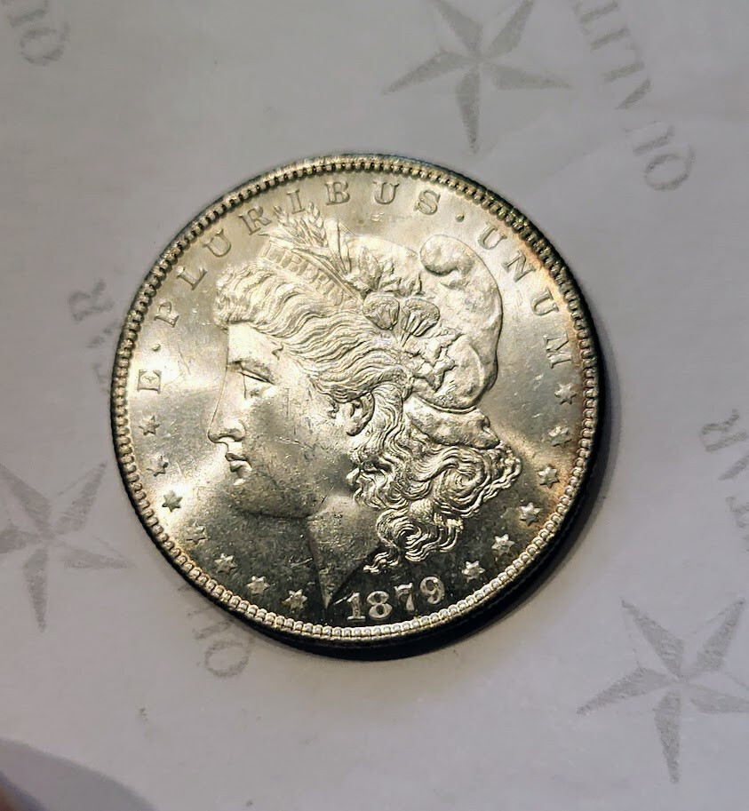 1879-S Very Original CH BU Morgan Silver Dollar Cart Wheel Luster ! - C9775