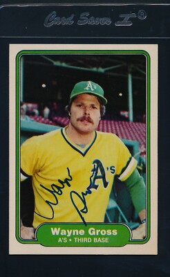 1982 Fleer #90 Wayne Gross A's Signed Auto *26478 | eBay