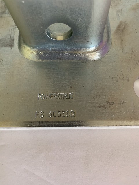 Power-strut PS 3033 Post Base Ps3033eg - 4 Hole Bottom Plate Galvanized ...