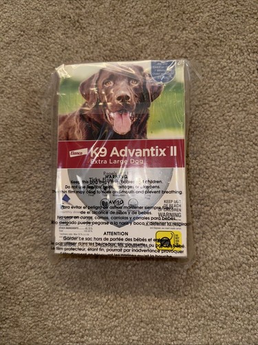 K9 Advantix II Flea Tick Treatment - 6 Doses for Extra Large Dogs Over ...
